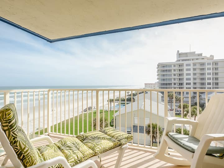 Top Floor Ocean View With Balcony And Pool | Ha508 - Florida