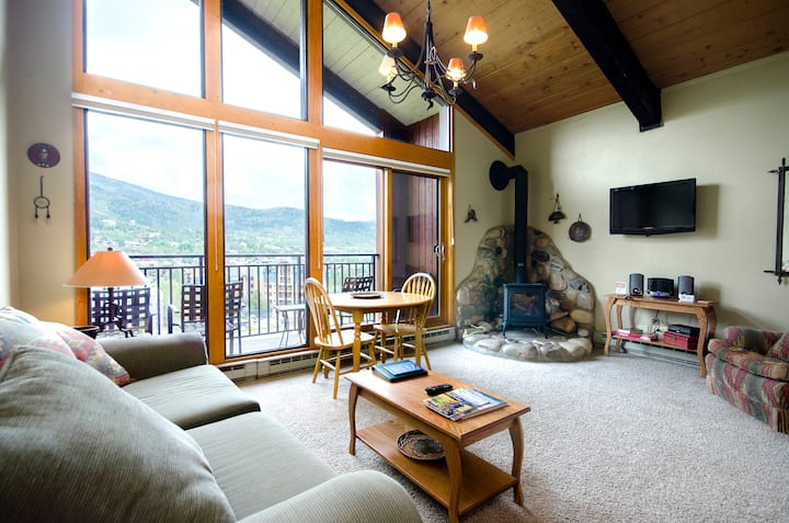 W3537 | Exceptional View | Walk To Mtn Village | Pool | Hot Tub | Winter Shuttle - Steamboat Springs