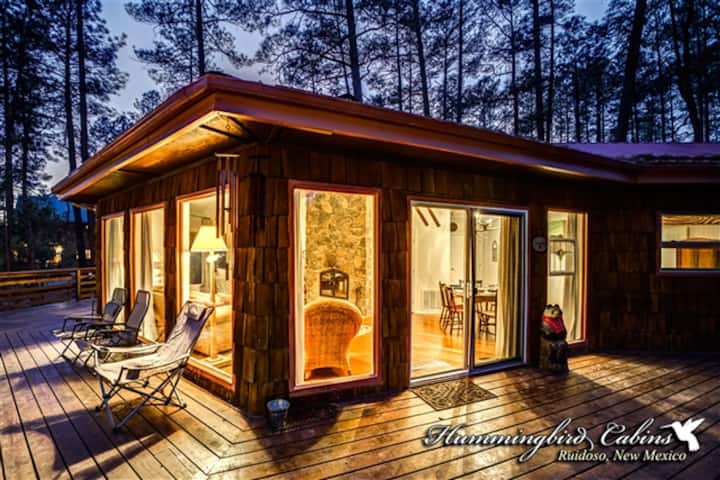 Cedarside Cabin K9 Friendly | Pine-scented Getaway W/ Hot Tub & Wraparound Deck - Ruidoso, NM