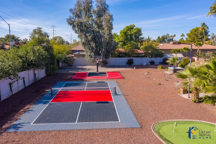 Million$villa!jumpman Sportscourt+putt+htdpool+spa - Scottsdale, AZ