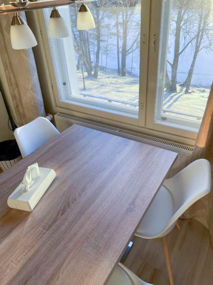 Studio With Mini Kitchen Overlooking The Lake - Posio