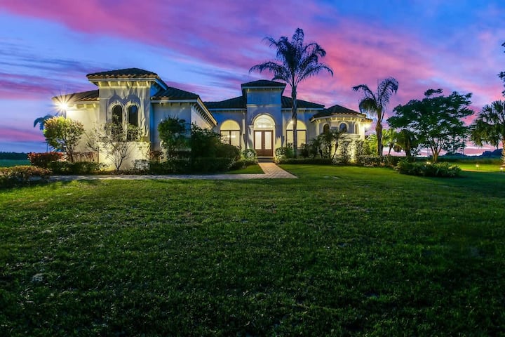¡Nuevo! Mansión Privada Frente Al Lago De Lujo Con Piscina / Jacuzzi Y Sala De Juegos En Superficie - Tampa