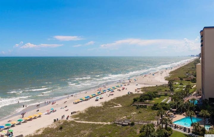 Stay On The Beach At This Ocean Front Condo!