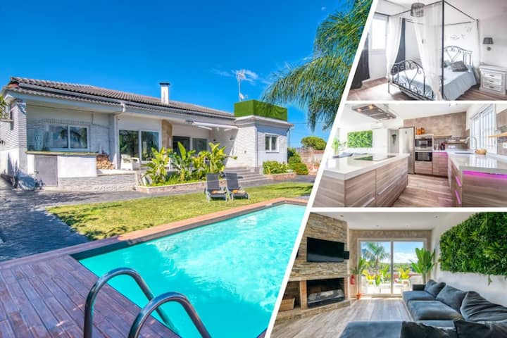 Luxe Mediterranean Villa | Pool | Chillout | Bbq - Cheste