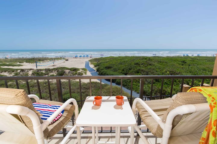 Suntide Ii 301 - Oceanfront Condo, Bbq's, Sand Volleyball, Sun Deck, Beachfront Pool & Spa - South Padre Island, TX