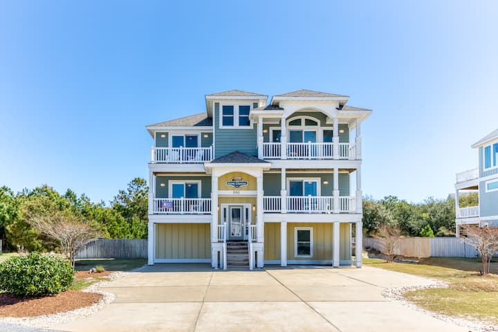 Gone Coastal 7br Pet Friendly W/ Heated Pool - Corolla, NC