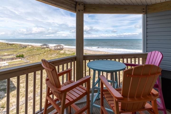Balcony Beach At Sea Oats Villas - Kill Devil Hills