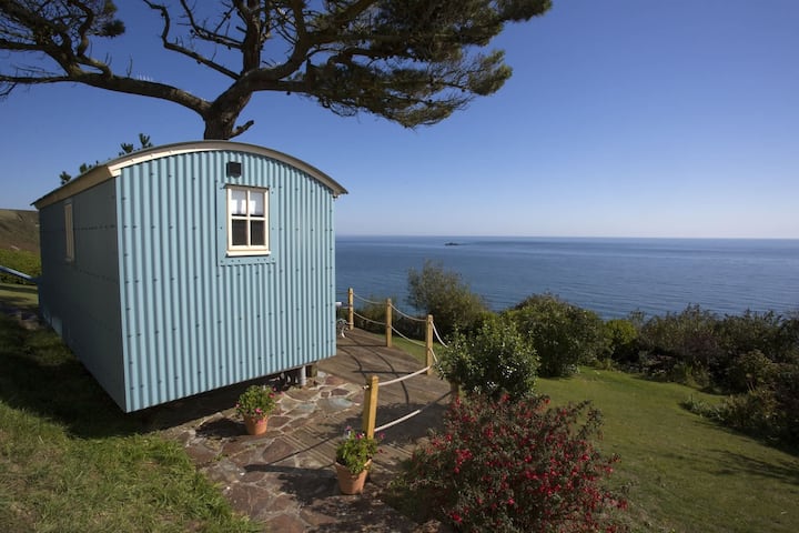 Shepherd's Hut Gorran Haven, Panoramic Ocean Views - Mevagissey