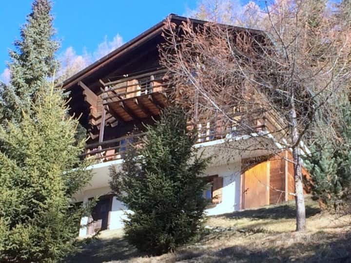 Olga - Beau Chalet Dans Les Hauteurs De St-luc A - Suisse