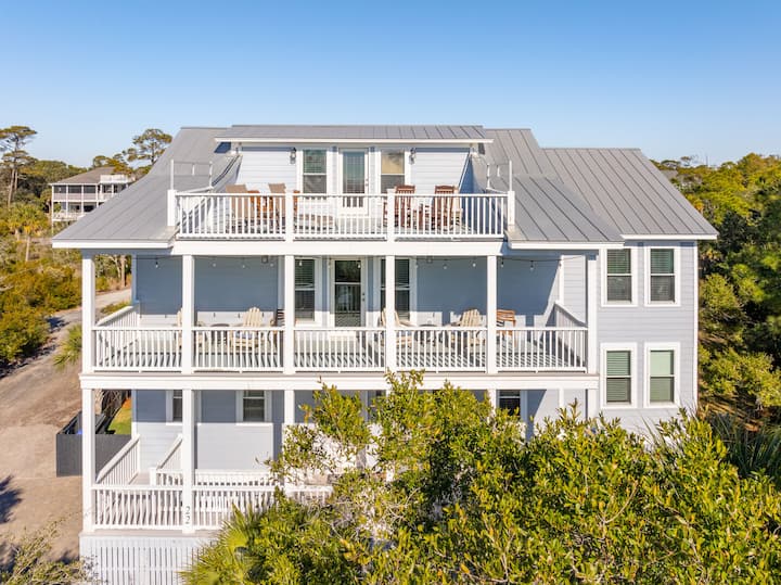 Easy Walk To Beach Access, Luxurious! 22nd W 9th - Folly Beach, SC