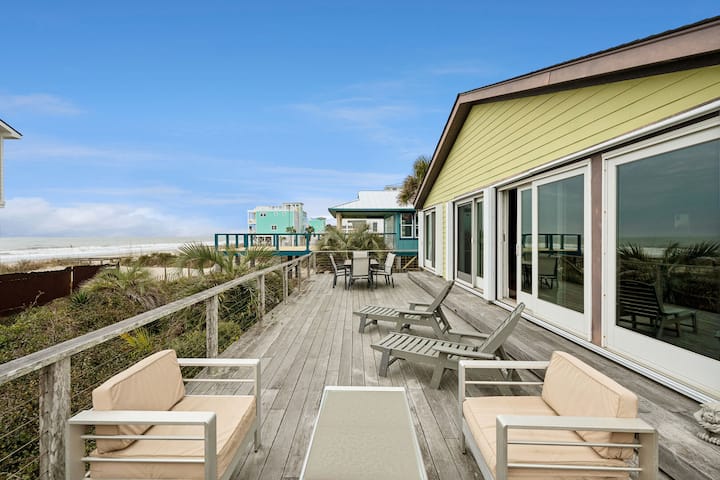 ¡Gratis $ 250 En Beach Gear Credit Y $ 200 En La Tarjeta De Regalo De Compras! Preciosas Vistas Al Mar! Diseño Abierto Con Suite Para Suegra - Folly Beach, SC