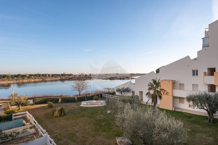 As16245 - P2 Belle Vue Lac Avec Parking Privé - Port Camargue