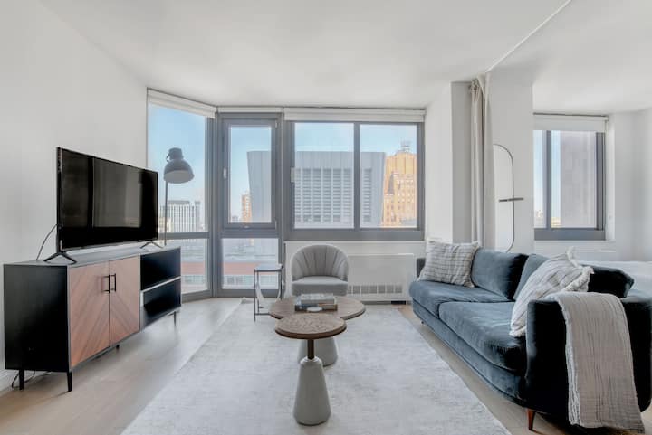 Blueground | Tribeca, Tons Of Light, Gym, Pool - New York