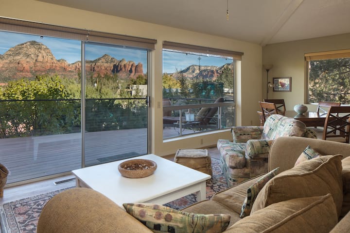 Myrinn – Thunder Mountain Views, Deck & Zen Garden - Sedona, AZ