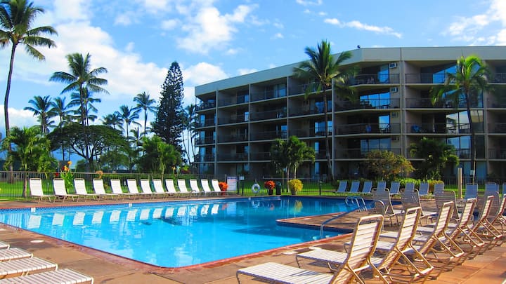Maui Sunset # A-407 1bd / 2ba, Oceanfront Complex, Wifi, ¡Excelentes Tarifas! Duerme 4 - Kihei, HI