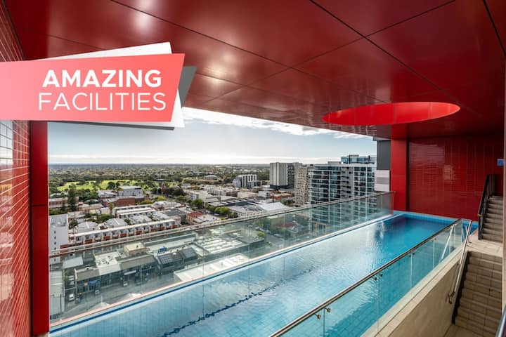 Sky High On Grote 2br Staycation Cbd Pool Gym - Glenelg
