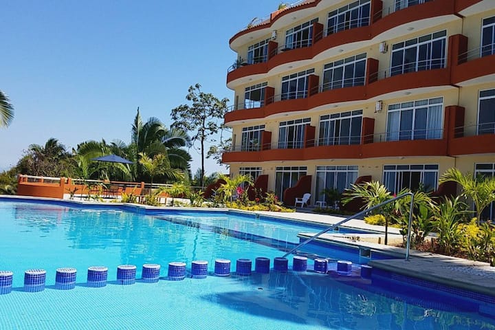 Stunning Poolside Ocean View 2 Bedroom Condo #108 - Chacala