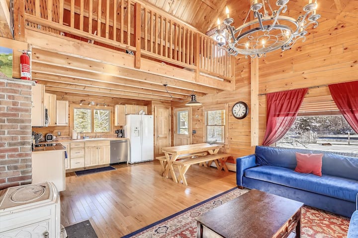 Cozy Log Cabin, A 5 Minutos Da Vila Stowe - Vermont
