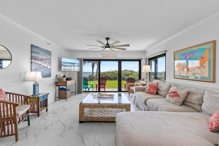 Beautiful Direct Oceanfront Condo-ground Floor - New Smyrna Beach, FL