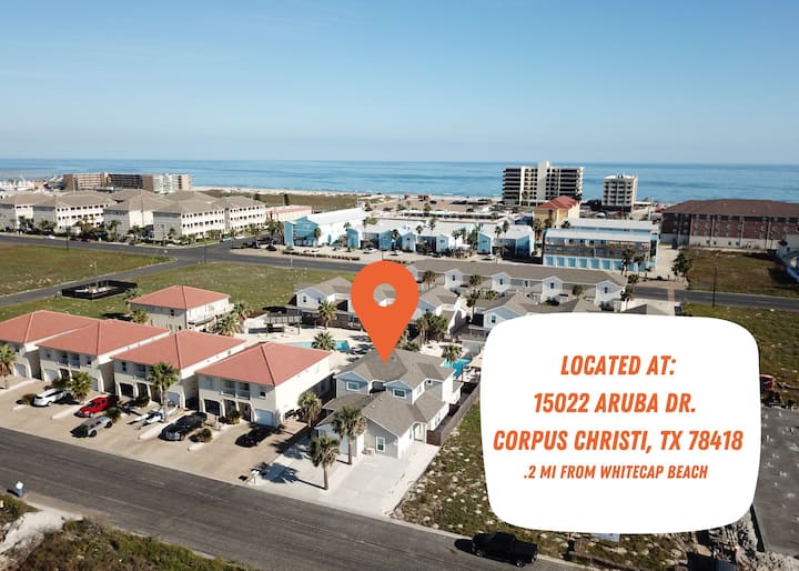 Pool & Patio | Remodeled Coastal Retreat - North Padre Island, TX