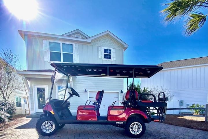 Bike To Beach,30a, & Rosemary! *Golf Cart! Beautifully Updated Inlet Beach Home! - Florida Panhandle, FL