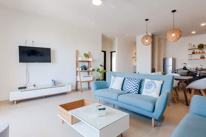 Casa Chavela|10 Min Beach, Wifi 500 Mb, Gym, Pools - Riviera Maya