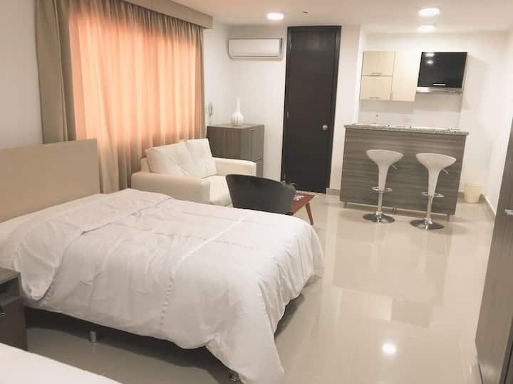 Aparta Estudio Equipado + Cocina Integral - Barranquilla