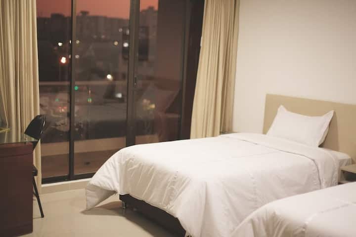 Junior Suite + Balcony + Kitchen, Beautiful View - Barranquilla