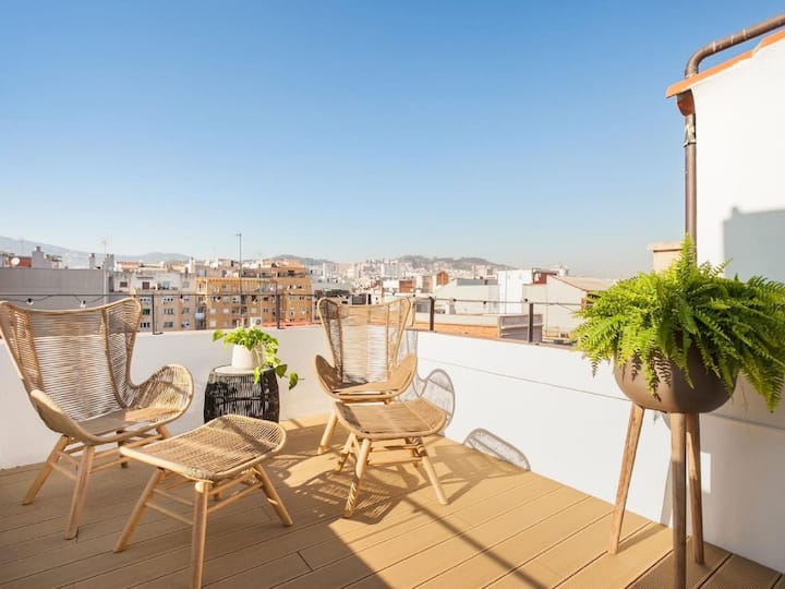 Delightfull With Terraze 3beds - Barcelona