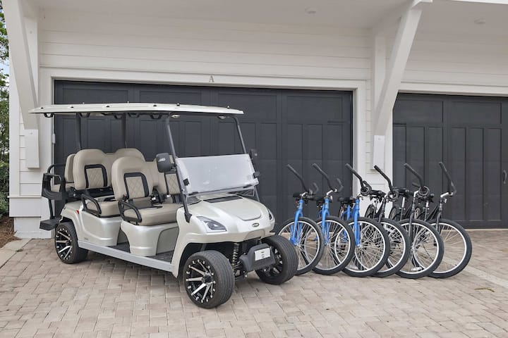 Fall Specials!* 4 Seat Golf Cart! Resort Pool! 3 Cykler! ~ Serenity Shores På Prominence North 30a - Rosemary Beach, FL