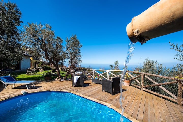 Villa Milena With Pool And Sea View - Massa Lubrense