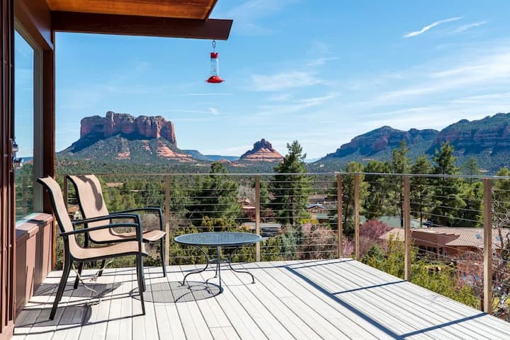 Myrinn– Sweeping Red Rock Views, Steps From Chapel - Sedona, AZ