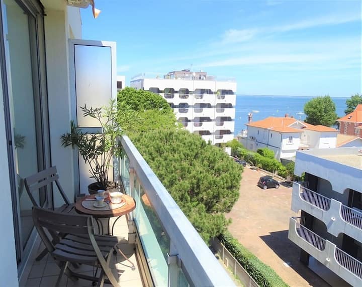 T3 6 Personnes à Arcachon, Vue Sur Le Bassin - Arcachon