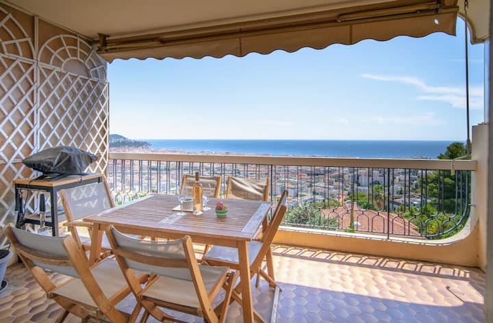 Mobility- Panoramic Familial - 4pers- Pool-parking - Nice