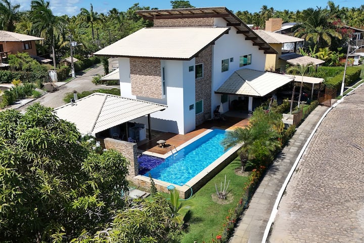 Casa Branca Ampla E Bela Casa Em Ipioca Hibiscus - Maceió