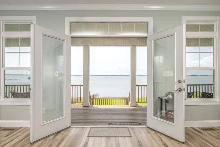 Sunset Bay Retreat-sound Front With Dock - Harkers Island, NC