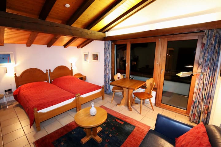 Sarazena X - Belle Studio Lumineux Avec Balcon Et - Saas-Fee