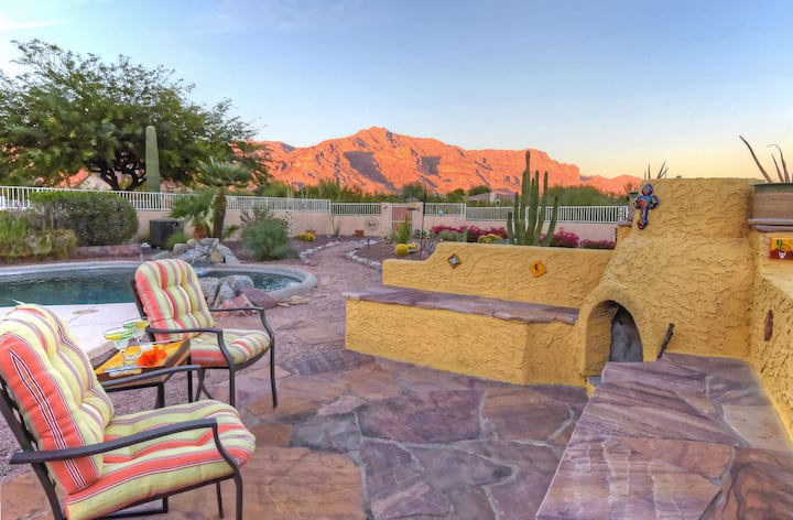 Mt View: Golfing/hiking, Htd Pool, Spa, Putt Green - Gold Canyon, AZ