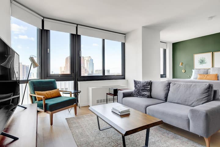 Blueground | Tribeca, Pool, Roofdeck, Gym & View - New York City