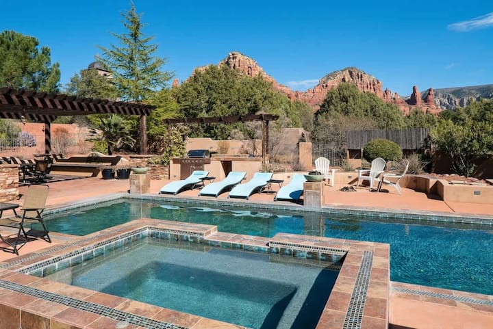 Myrinn - Red Rock Views, Pool & Family Oasis Stay! - Sedona, AZ