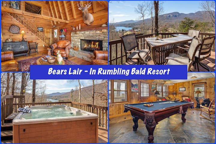 Bears Lair-views, Hot Tub Resort Access Sleeps 10 - Chimney Rock, NC