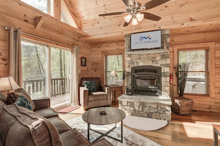 Pet-friendly Hot Tub Lodge + Biltmore Pass - Black Mountain, NC