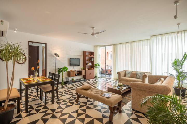 Elarbol&nbsp;: Magnifique Appartement De 2 Chambres, Salon Et Cuisine, à 10&nbsp;M De Coco Beach - Goa