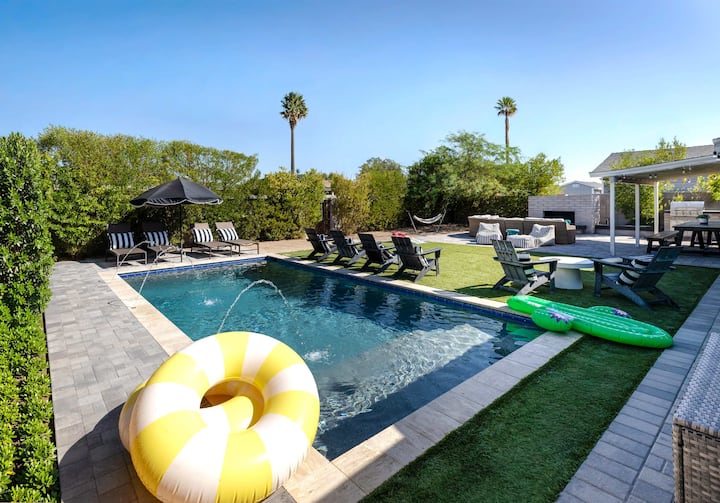 The Saguaro: Pool, Fire Pit, Bbq & Patio Lounge - Scottsdale, AZ