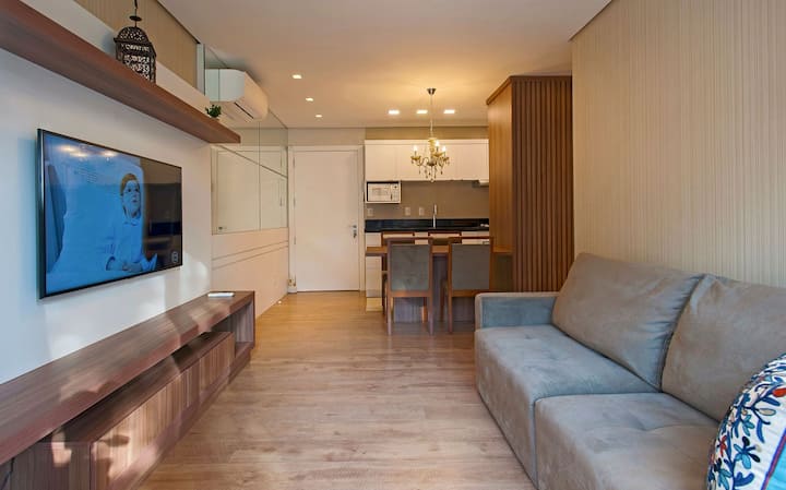 Loft One 205a - 1d, 5 Pax, A 400m Da Rua Coberta - Gramado