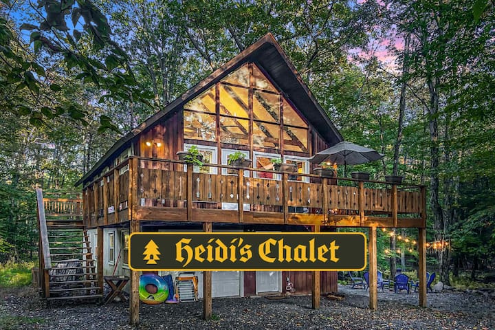 Heidi's Chalet - Modern, Hot Tub, Lake Access - Arrowhead Lake, PA