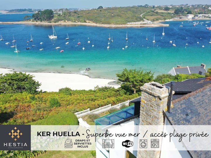 Ker Huella Superbe Vue Mer Accès Privé à La Plage - Saint-Pabu