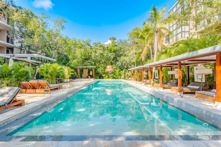 Tranquil Oasis With Private Pool & Jungle Views - トゥルム