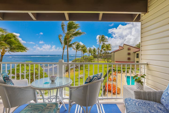 Kapaa Shore Resort #327, Oceanfront, Walk To Beach - Kapaa Beach, HI