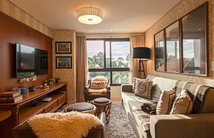 Allure 402-2 Suítes,11 Pax, Na Av. Das Hortênsias - Gramado